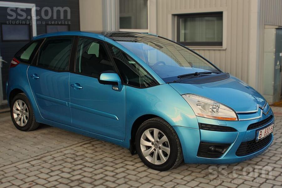 Blue Citroen c4-picasso 2007 in Riga, with an engine capacity of 1.60 L and mileage of 0 thousand km for 1895 €, photo 9 on AUTOMOTO.COM.LV