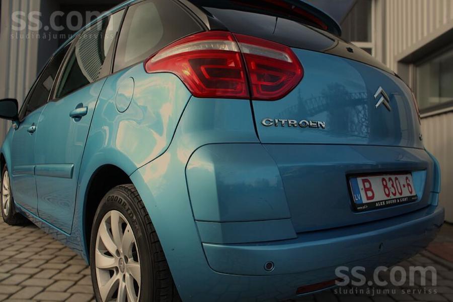 Blue Citroen c4-picasso 2007 in Riga, with an engine capacity of 1.60 L and mileage of 0 thousand km for 1895 €, photo 16 on AUTOMOTO.COM.LV