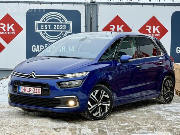 Blue Citroen c4-picasso 2017 in Jelgava, with an engine capacity of 1.20 L and mileage of 136 thousand km for 8300 €, photo 1 on AUTOMOTO.COM.LV