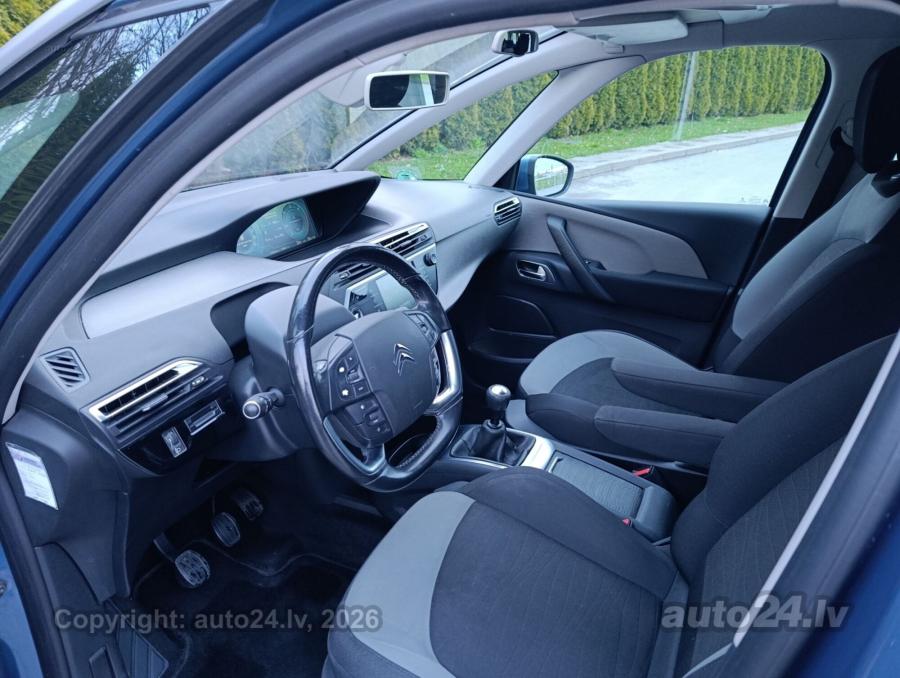 Blue Citroen c4-picasso 2014 in Tallinn, with an engine capacity of 1.60 L and mileage of 278 thousand km for 5499 €, photo 10 on AUTOMOTO.COM.LV