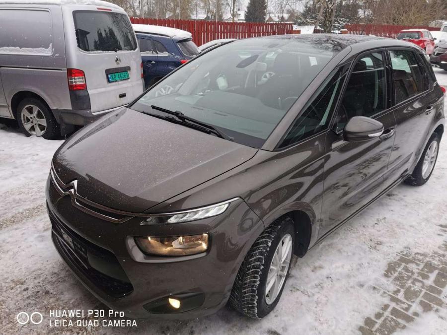 Brown Citroen c4-picasso 2015 in Prienai, with an engine capacity of 1.56 L and mileage of 139 thousand km for 5999 €, photo 12 on AUTOMOTO.COM.LV