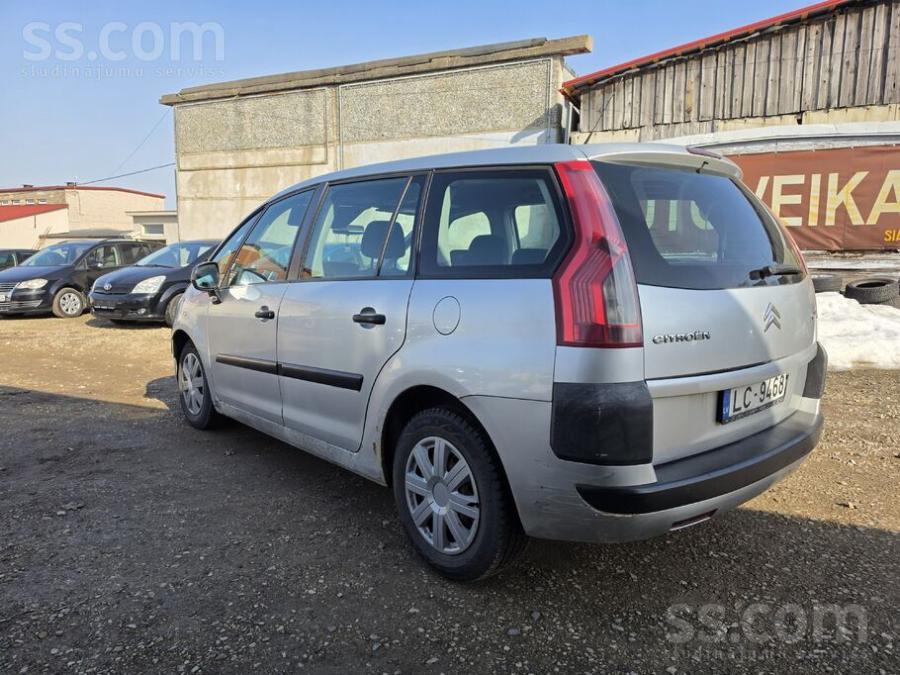 Pelēks Citroen c4-picasso 2007 Rēzekne, ar dzinēja tilpumu 1.60 L un nobraukumu 0 tūkst. km par 900 €, foto 6 vietnē AUTOMOTO.COM.LV