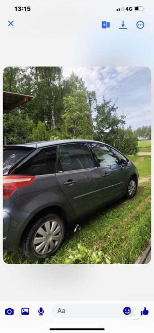 Pelēks Citroen c4-picasso 2008 Nemenčinė, ar dzinēja tilpumu 2.00 L un nobraukumu 275 tūkst. km par 1300 €, foto 3 vietnē AUTOMOTO.COM.LV
