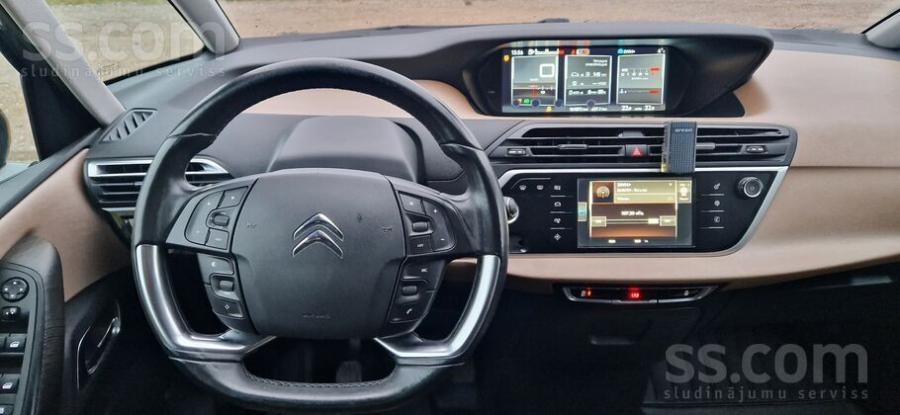 Grey Citroen c4-picasso 2013 in Daugavpils, with an engine capacity of 1.60 L and mileage of 161 thousand km for 5350 €, photo 11 on AUTOMOTO.COM.LV