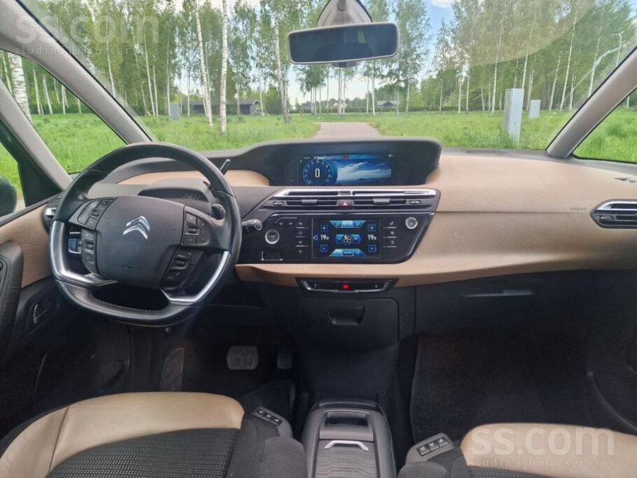 Pelēks Citroen c4-picasso 2014 Jelgava, ar dzinēja tilpumu 1.60 L un nobraukumu 231 tūkst. km par 6450 €, foto 12 vietnē AUTOMOTO.COM.LV