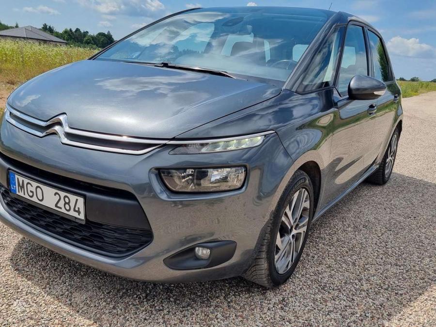 Pelēks Citroen c4-picasso 2016 Viļņa, ar dzinēja tilpumu 1.56 L un nobraukumu 270 tūkst. km par 4650 €, foto 1 vietnē AUTOMOTO.COM.LV