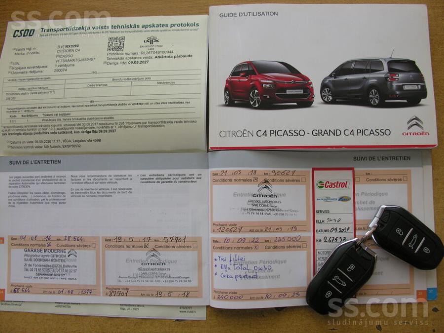 Pelēks Citroen c4-picasso 2016 Rīga, ar dzinēja tilpumu 2.00 L un nobraukumu 290 tūkst. km par 7850 €, foto 26 vietnē AUTOMOTO.COM.LV