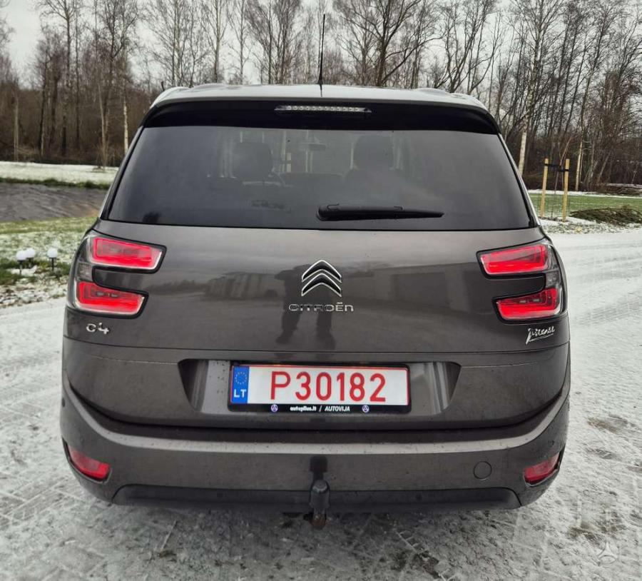 Pelēks Citroen c4-picasso 2017 Utena, ar dzinēja tilpumu 1.20 L un nobraukumu 225 tūkst. km par 5950 €, foto 14 vietnē AUTOMOTO.COM.LV