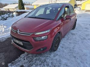 Sarkans Citroen c4-picasso 2013 Viļņa, ar dzinēja tilpumu 1.56 L un nobraukumu 254 tūkst. km par 4550 €, foto  vietnē AUTOMOTO.COM.LV