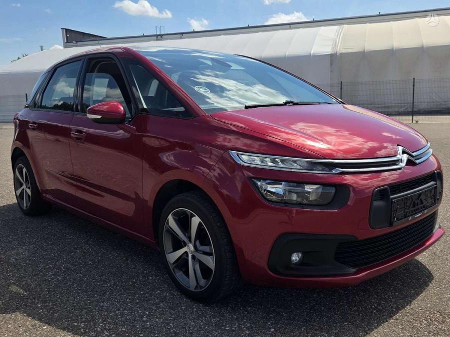 Sarkans Citroen c4-picasso 2017 Kauņa, ar dzinēja tilpumu 1.56 L un nobraukumu 300 tūkst. km par 5400 €, foto 3 vietnē AUTOMOTO.COM.LV