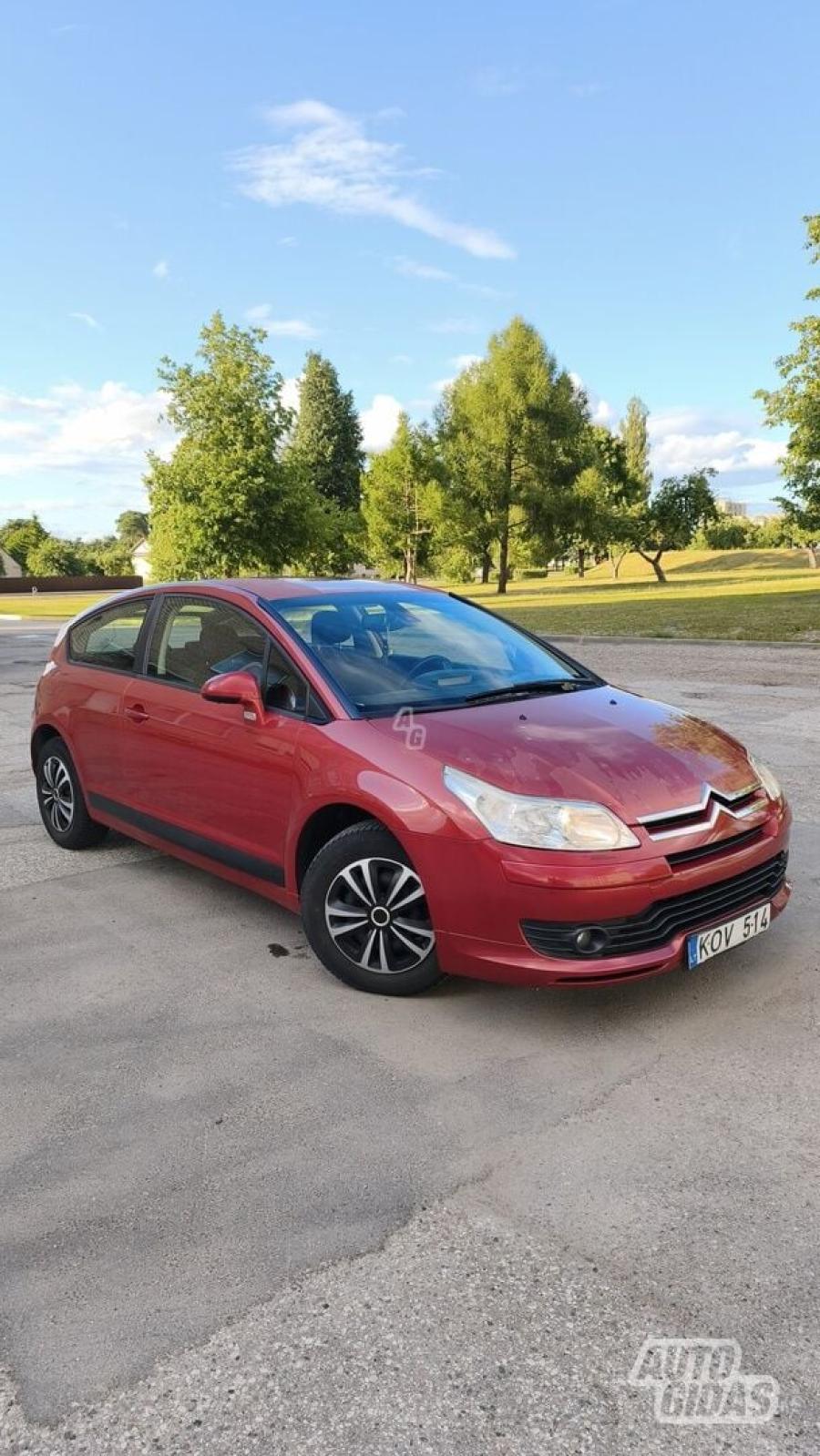 Sarkans Citroen C4 2006 Ukmergė, ar dzinēja tilpumu 1.60 L un nobraukumu 226 tūkst. km par 950 €, foto 3 vietnē AUTOMOTO.COM.LV