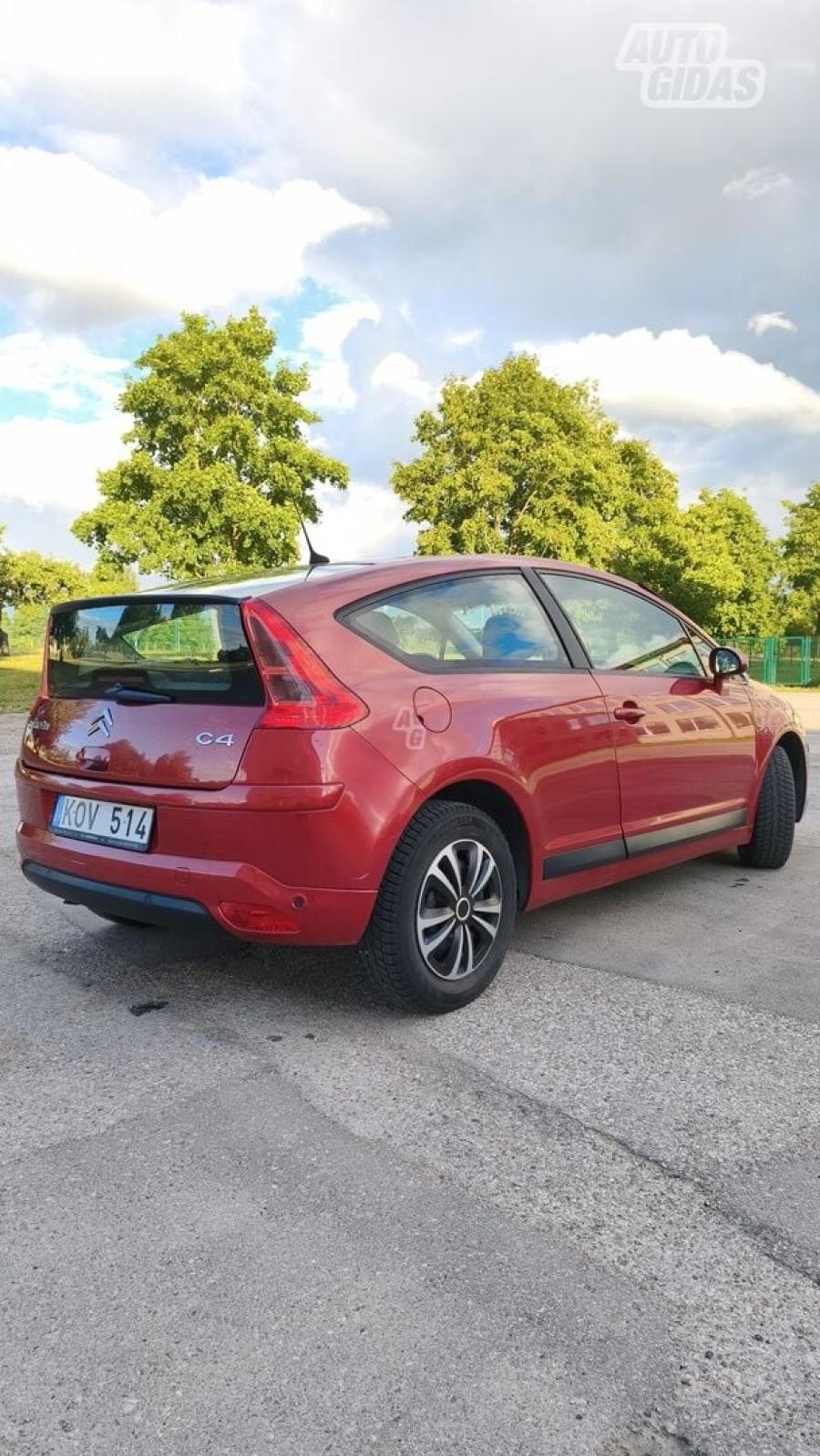 Sarkans Citroen C4 2006 Ukmergė, ar dzinēja tilpumu 1.60 L un nobraukumu 226 tūkst. km par 950 €, foto 8 vietnē AUTOMOTO.COM.LV