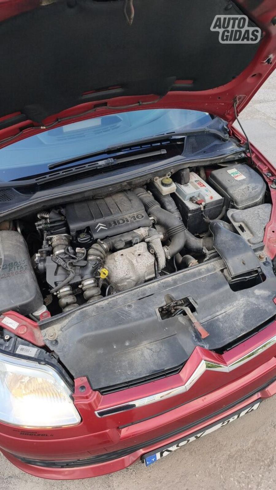Sarkans Citroen C4 2006 Ukmergė, ar dzinēja tilpumu 1.60 L un nobraukumu 226 tūkst. km par 950 €, foto 14 vietnē AUTOMOTO.COM.LV