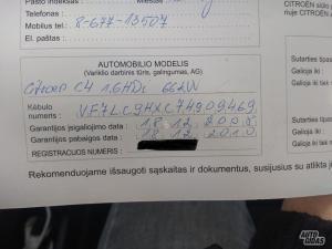 Красный Ситроен С4 2009 в Вилкавишкис, объемом двигателя 1.60 л и пробегом 115 тыс. км за 1950 €, фото 19 на AUTOMOTO.COM.LV