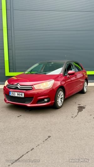 Sarkans Citroen C4 2012 Tallina, ar dzinēja tilpumu 1.40 L un nobraukumu 125 tūkst. km par 4200 €, foto  vietnē AUTOMOTO.COM.LV