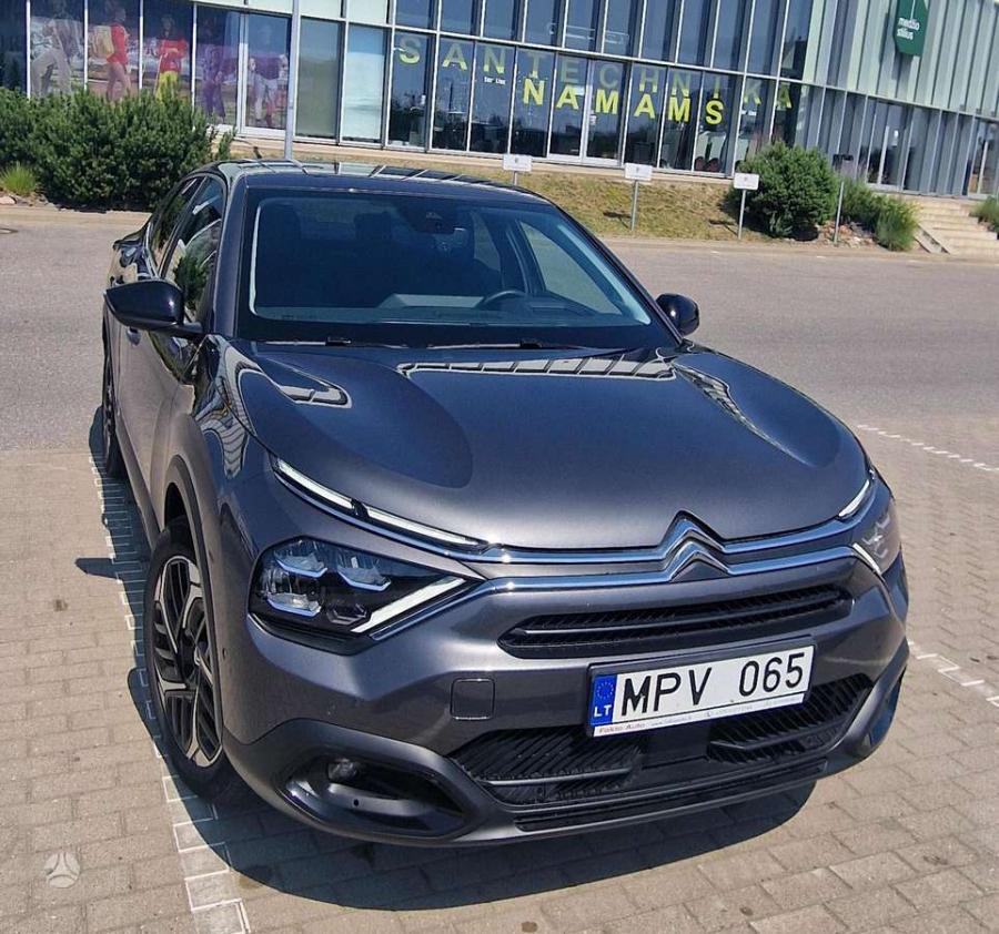 Grey Citroen C4 X 2023 in Vilnius, with an engine capacity of 1.20 L and mileage of 45 thousand km for 18500 €, photo 8 on AUTOMOTO.COM.LV