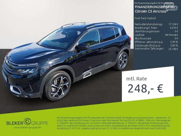 Melns Citroen C5 Aircross 2021 Kauņa, ar dzinēja tilpumu 1.60 L un nobraukumu 21 tūkst. km par 23821 €, foto 1 vietnē AUTOMOTO.COM.LV