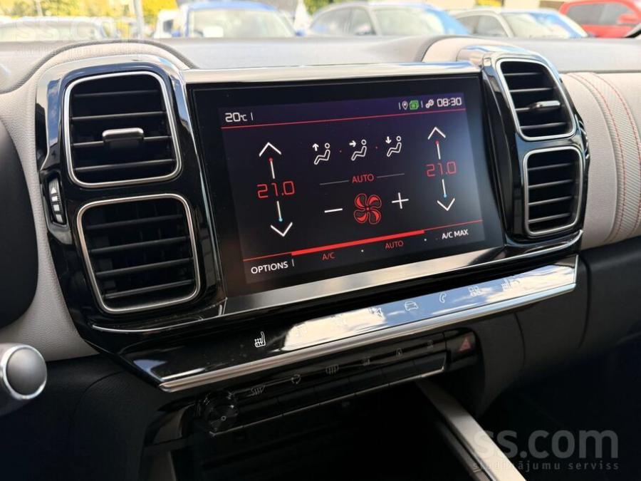 Black Citroen C5 Aircross 2021 in Riga, with an engine capacity of 1.50 L and mileage of 104 thousand km for 17990 €, photo 22 on AUTOMOTO.COM.LV