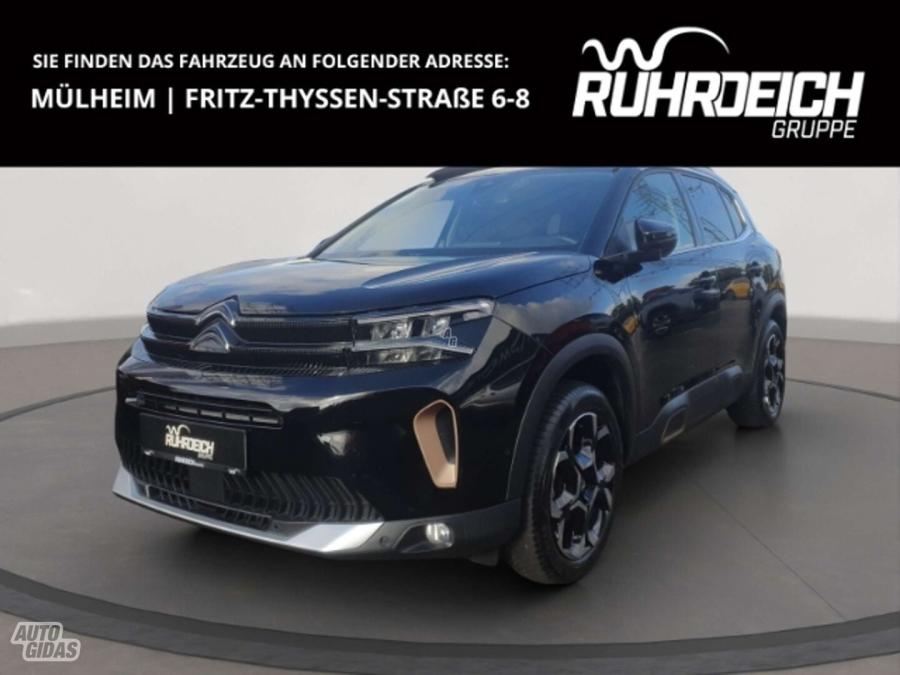 Black Citroen C5 Aircross 2023 in Kaunas, with an engine capacity of 1.20 L and mileage of 20 thousand km for 24450 €, photo 1 on AUTOMOTO.COM.LV