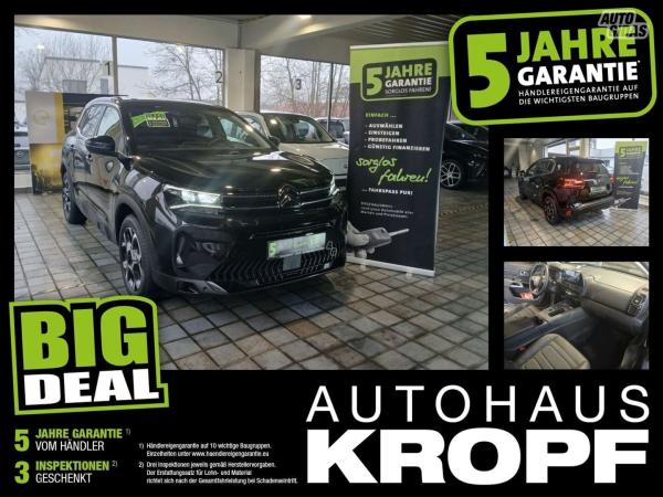Melns Citroen C5 Aircross 2025 Kauņa, ar dzinēja tilpumu 1.20 L un nobraukumu 30 tūkst. km par 25762 €, foto 1 vietnē AUTOMOTO.COM.LV