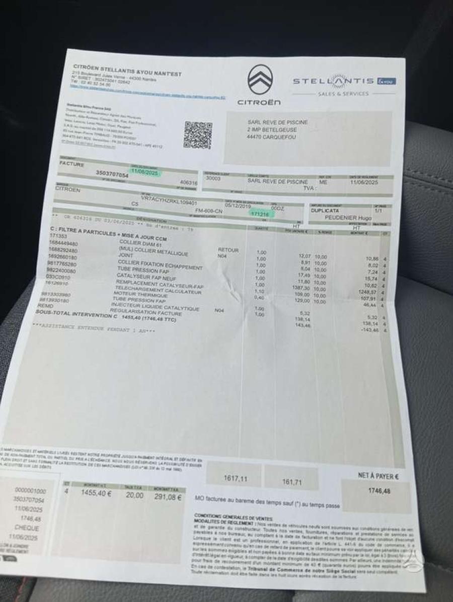Черный Ситроен C5 Aircross 2019 в Таураге, объемом двигателя 1.50 л и пробегом 209 тыс. км за 11500 €, фото 22 на AUTOMOTO.COM.LV
