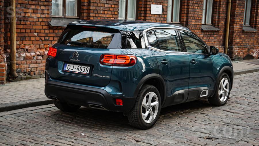 Синий Ситроен C5 Aircross 2022 в Рига, объемом двигателя 1.50 л и пробегом 206 тыс. км за 13950 €, фото 5 на AUTOMOTO.COM.LV