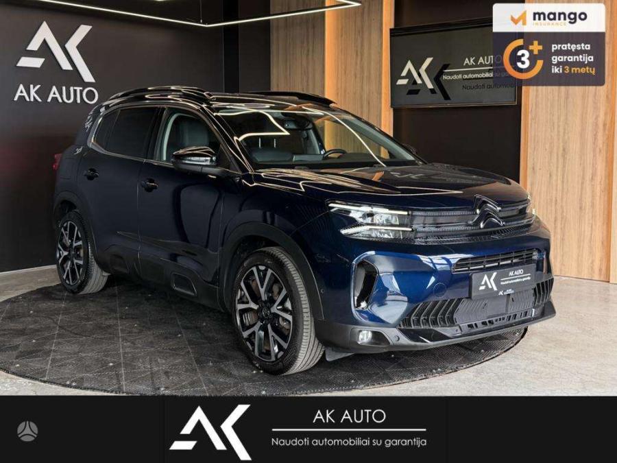 Blue Citroen C5 Aircross 2022 in Kaunas, with an engine capacity of 1.50 L and mileage of 90 thousand km for 19390 €, photo 1 on AUTOMOTO.COM.LV