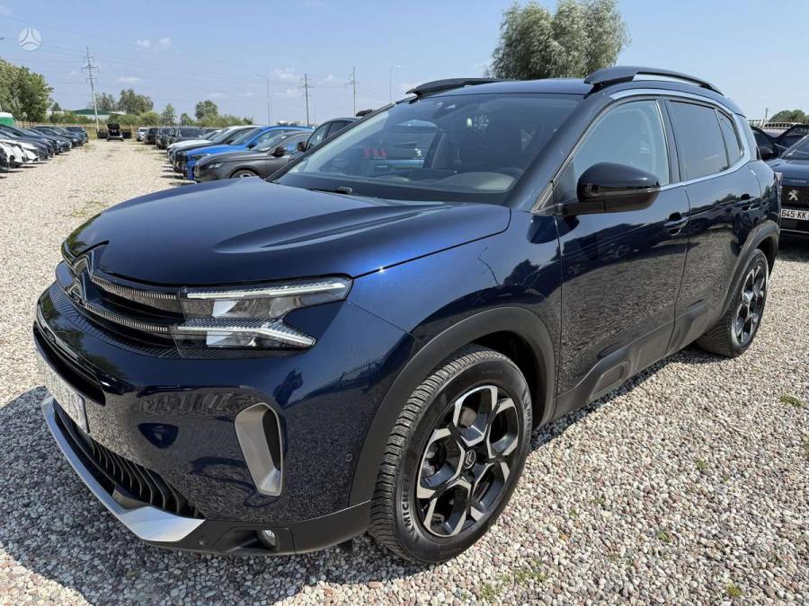 Синий Ситроен C5 Aircross 2022 в Мариямполе, объемом двигателя 1.50 л и пробегом 129 тыс. км за 16692 €, фото 1 на AUTOMOTO.COM.LV