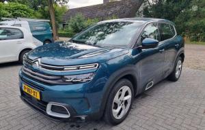 Blue Citroen C5 Aircross 2022 in Kaunas, with an engine capacity of 1.20 L and mileage of 123 thousand km for 10878 €, photo  on AUTOMOTO.COM.LV