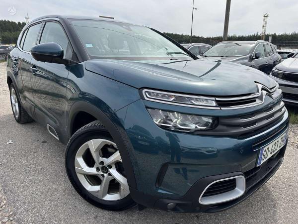 Blue Citroen C5 Aircross 2022 in Vilnius, with an engine capacity of 1.50 L and mileage of 186 thousand km for 11857 €, photo 4 on AUTOMOTO.COM.LV