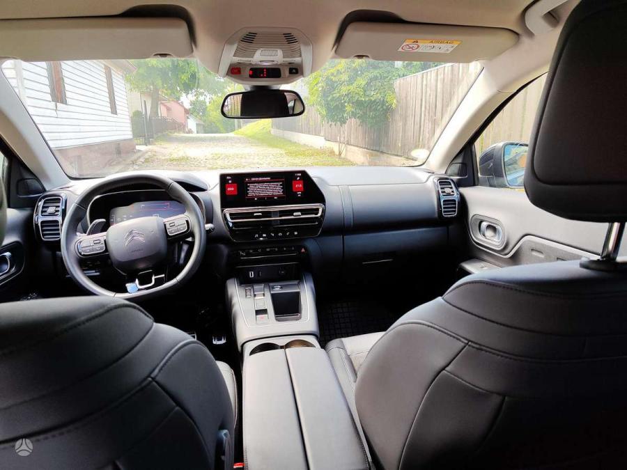 Blue Citroen C5 Aircross 2023 in Marijampole, with an engine capacity of 1.50 L and mileage of 114 thousand km for 17297 €, photo 10 on AUTOMOTO.COM.LV