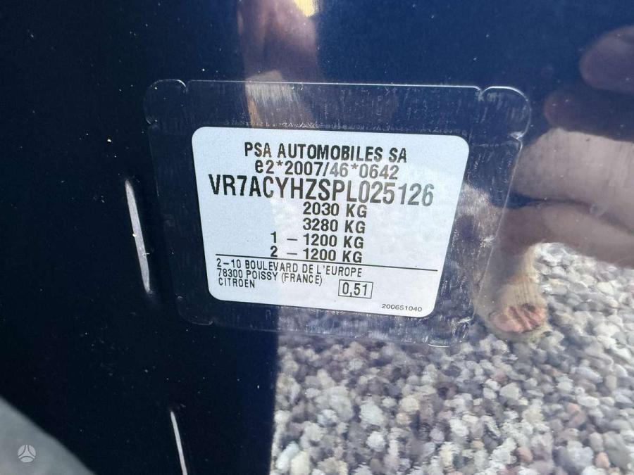 Blue Citroen C5 Aircross 2023 in Marijampole, with an engine capacity of 1.50 L and mileage of 172 thousand km for 17781 €, photo 42 on AUTOMOTO.COM.LV