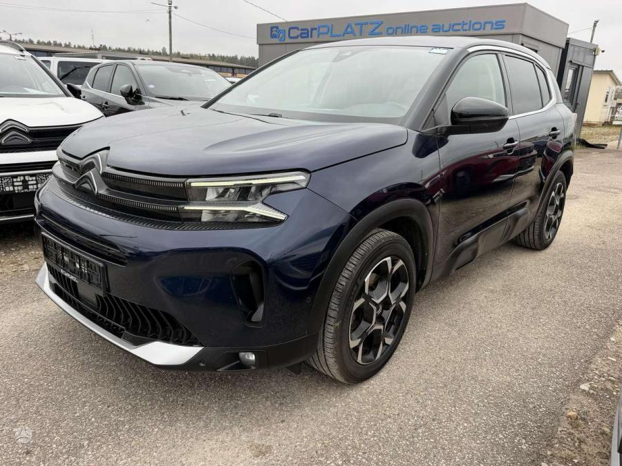 Blue Citroen C5 Aircross 2023 in Vilnius, with an engine capacity of 1.20 L and mileage of 151 thousand km for 13190 €, photo 6 on AUTOMOTO.COM.LV