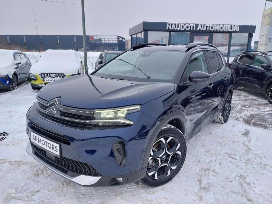 Blue Citroen C5 Aircross 2025 in Kaunas, with an engine capacity of 1.50 L and mileage of 17 thousand km for 26788 €, photo 30 on AUTOMOTO.COM.LV