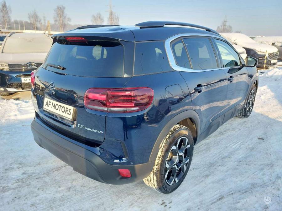 Blue Citroen C5 Aircross 2025 in Kaunas, with an engine capacity of 1.50 L and mileage of 18 thousand km for 26788 €, photo 34 on AUTOMOTO.COM.LV