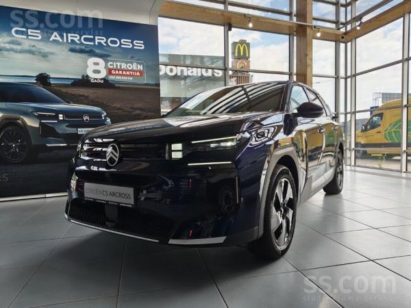 Blue Citroen C5 Aircross 2026 in Riga, with an engine capacity of 1.20 L and mileage of 5 thousand km for 35500 €, photo 1 on AUTOMOTO.COM.LV