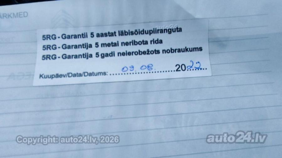 Blue Citroen C5 Aircross 2022 in Narva, with an engine capacity of 1.50 L and mileage of 56 thousand km for 22000 €, photo 21 on AUTOMOTO.COM.LV