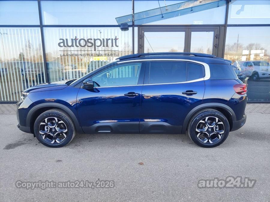 Blue Citroen C5 Aircross 2025 in Tartu, with an engine capacity of 1.50 L and mileage of 2 thousand km for 28990 €, photo 2 on AUTOMOTO.COM.LV