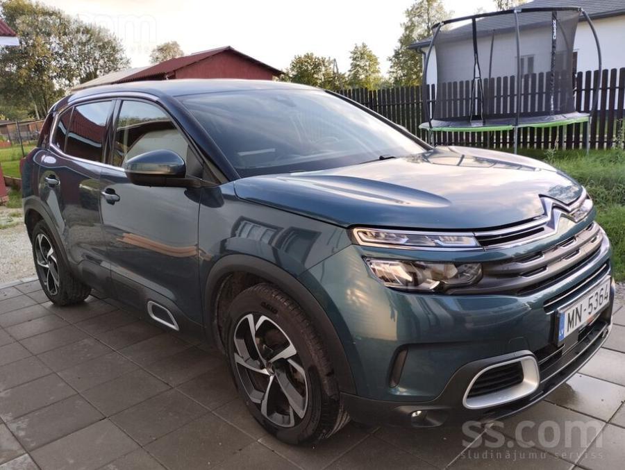 Зеленый Ситроен C5 Aircross 2020 в Елгава, объемом двигателя 1.20 л и пробегом 118 тыс. км за 13390 €, фото 3 на AUTOMOTO.COM.LV