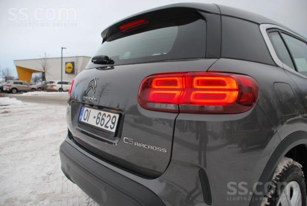 Grey Citroen C5 Aircross 2019 in Ventspils, with an engine capacity of 1.20 L and mileage of 133 thousand km for 11700 €, photo 4 on AUTOMOTO.COM.LV