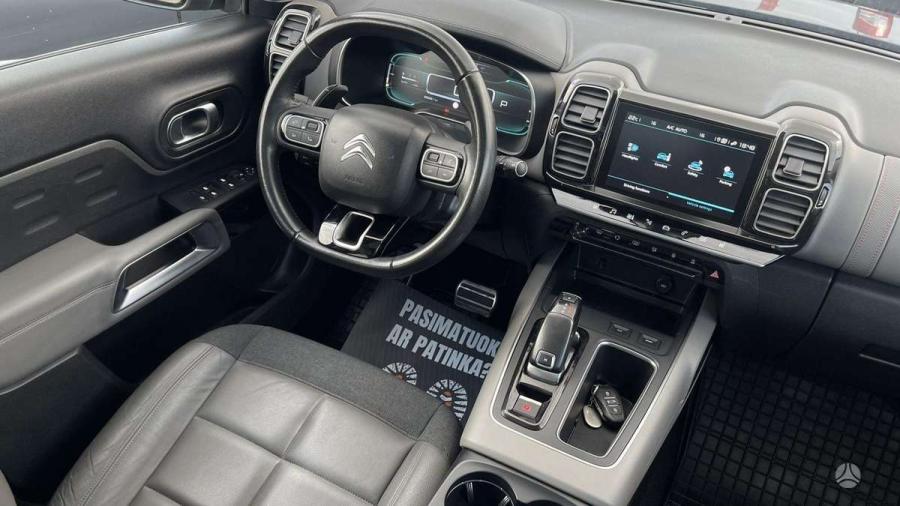 Grey Citroen C5 Aircross 2019 in Marijampole, with an engine capacity of 2.00 L and mileage of 256 thousand km for 14490 €, photo 3 on AUTOMOTO.COM.LV