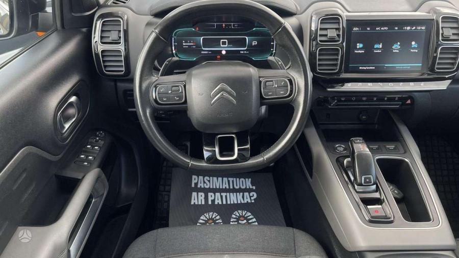 Grey Citroen C5 Aircross 2019 in Marijampole, with an engine capacity of 2.00 L and mileage of 256 thousand km for 14490 €, photo 22 on AUTOMOTO.COM.LV