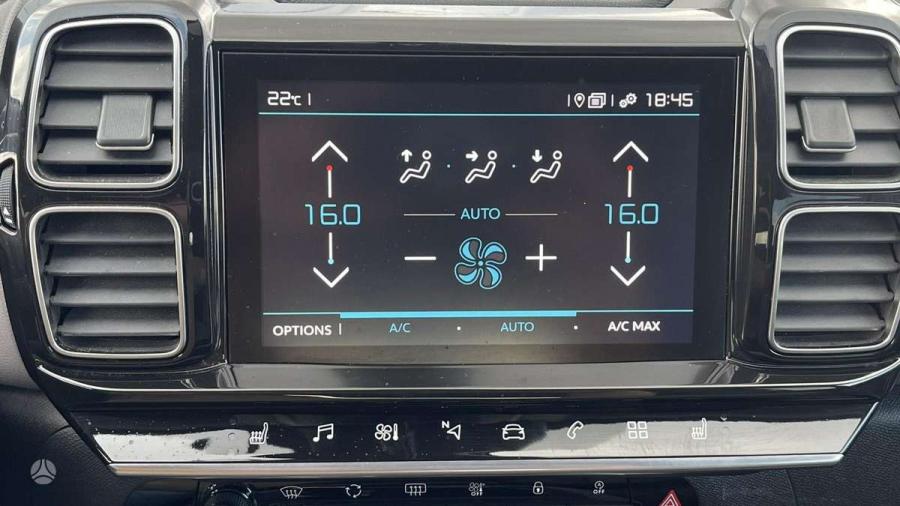 Grey Citroen C5 Aircross 2019 in Marijampole, with an engine capacity of 2.00 L and mileage of 256 thousand km for 14490 €, photo 24 on AUTOMOTO.COM.LV