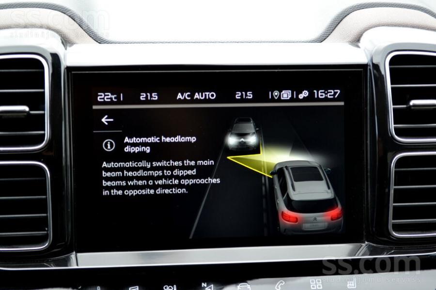 Серый Ситроен C5 Aircross 2019 в Тукумс, объемом двигателя 1.50 л и пробегом 312 тыс. км за 13490 €, фото 19 на AUTOMOTO.COM.LV