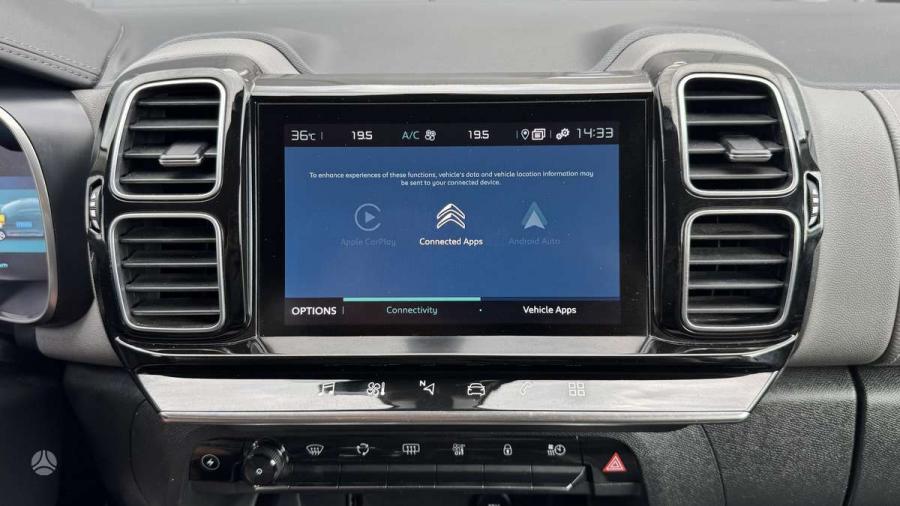 Pelēks Citroen C5 Aircross 2020 Viļņa, ar dzinēja tilpumu 1.60 L un nobraukumu 132 tūkst. km par 14490 €, foto 28 vietnē AUTOMOTO.COM.LV
