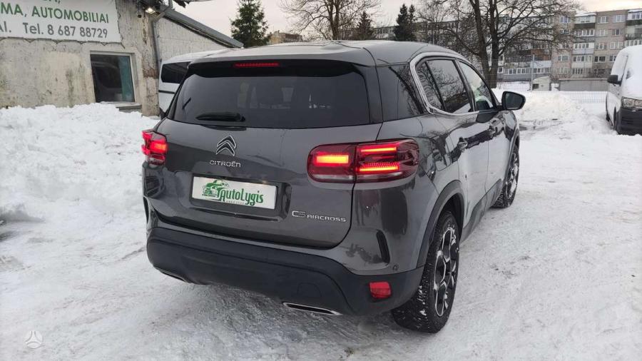 Pelēks Citroen C5 Aircross 2022 Klaipėda, ar dzinēja tilpumu 1.50 L un nobraukumu 166 tūkst. km par 18380 €, foto 9 vietnē AUTOMOTO.COM.LV