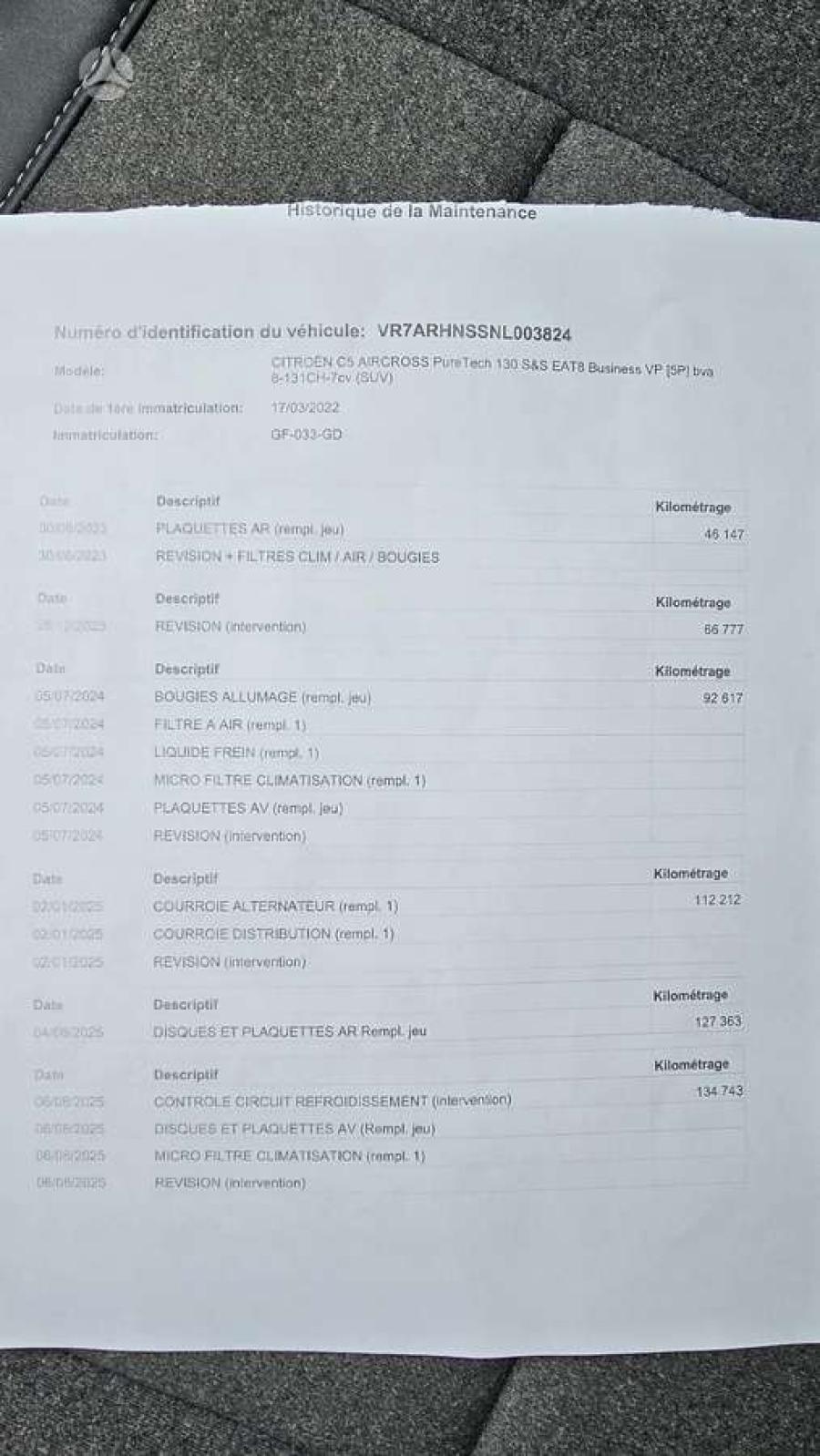 Серый Ситроен C5 Aircross 2022 в Таураге, объемом двигателя 0.00 л и пробегом 146 тыс. км за 13310 €, фото 17 на AUTOMOTO.COM.LV