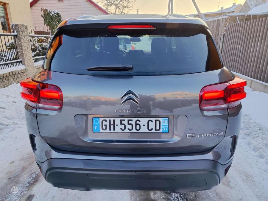Pelēks Citroen C5 Aircross 2022 Marijampole, ar dzinēja tilpumu 1.50 L un nobraukumu 167 tūkst. km par 17176 €, foto 8 vietnē AUTOMOTO.COM.LV