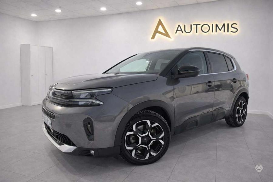Grey Citroen C5 Aircross 2022 in Marijampole, with an engine capacity of 1.50 L and mileage of 112 thousand km for 18271 €, photo 1 on AUTOMOTO.COM.LV