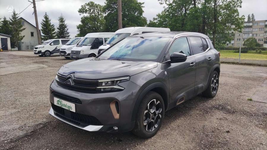 Pelēks Citroen C5 Aircross 2022 Klaipėda, ar dzinēja tilpumu 1.50 L un nobraukumu 166 tūkst. km par 16529 €, foto 7 vietnē AUTOMOTO.COM.LV